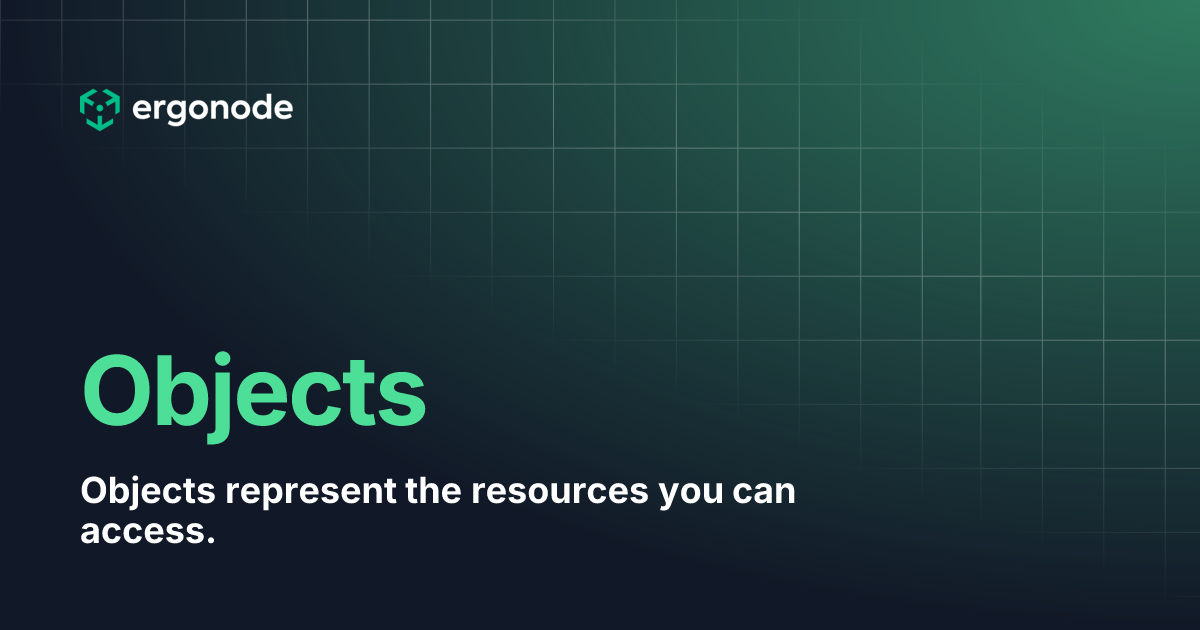 Objects | Ergonode Docs