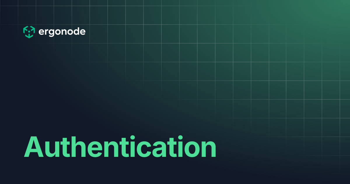 Authentication Graphql Api Ergonode Docs